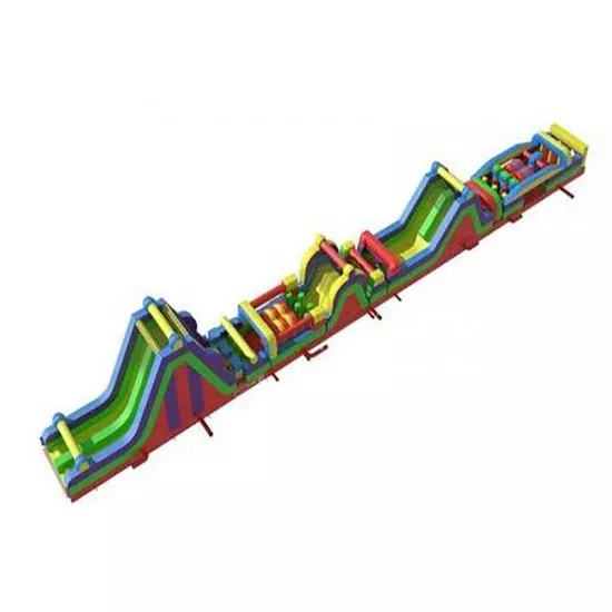130' Retro GIANT 4-Piece Obstacle Course For Sale - Inflatable Obstacle ...